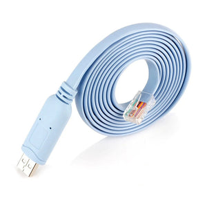 Cisco için Usb A'dan RJ45 Konsol Kablosu Roll Over spec FTDI R752525,