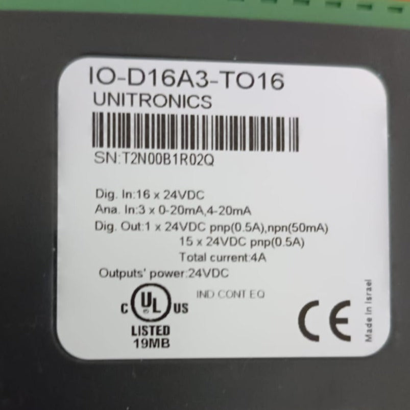Unitronics IO-D16A3-TO16 IO Expansion Module – Gümrük Sepeti