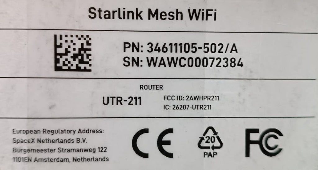 Starlink Mesh WiFi Router. UTR-211 Starlink Router – Gümrük Sepeti
