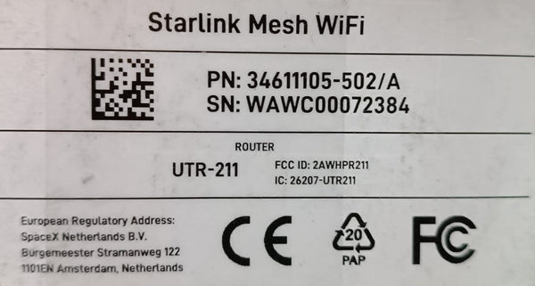 Starlink Mesh WiFi Router. UTR-211 Starlink Router – Gümrük Sepeti