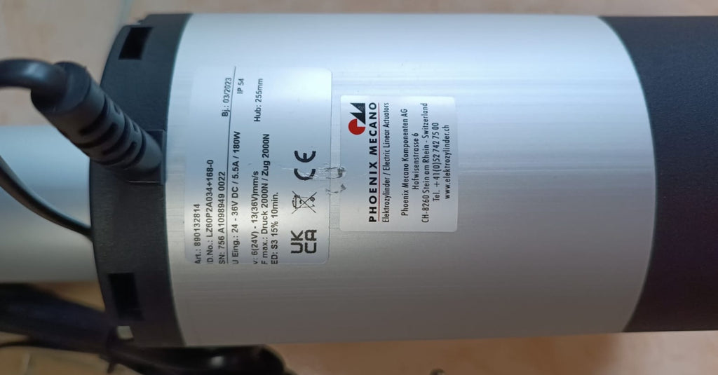 Phoenix Mecano LZ60P2A034+168-4, Druck 2000N , 24-36v Dc, 5.5A, 180W L – Gümrük Sepeti