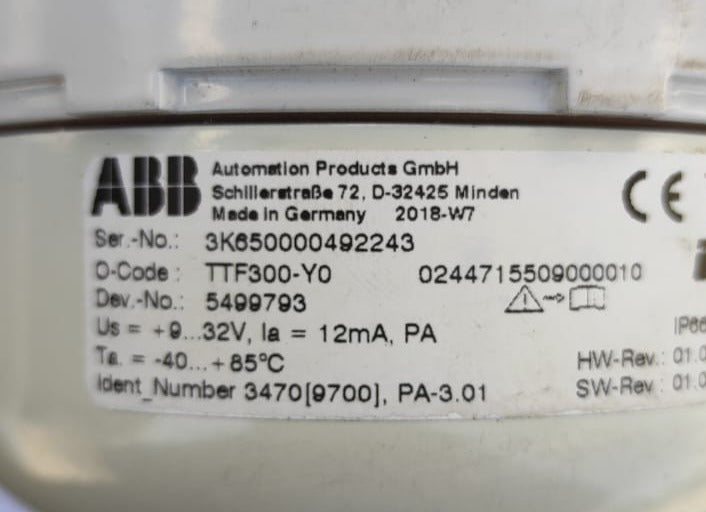 ABB TTF300-Y0 Temperature Transmitter – Gümrük Sepeti