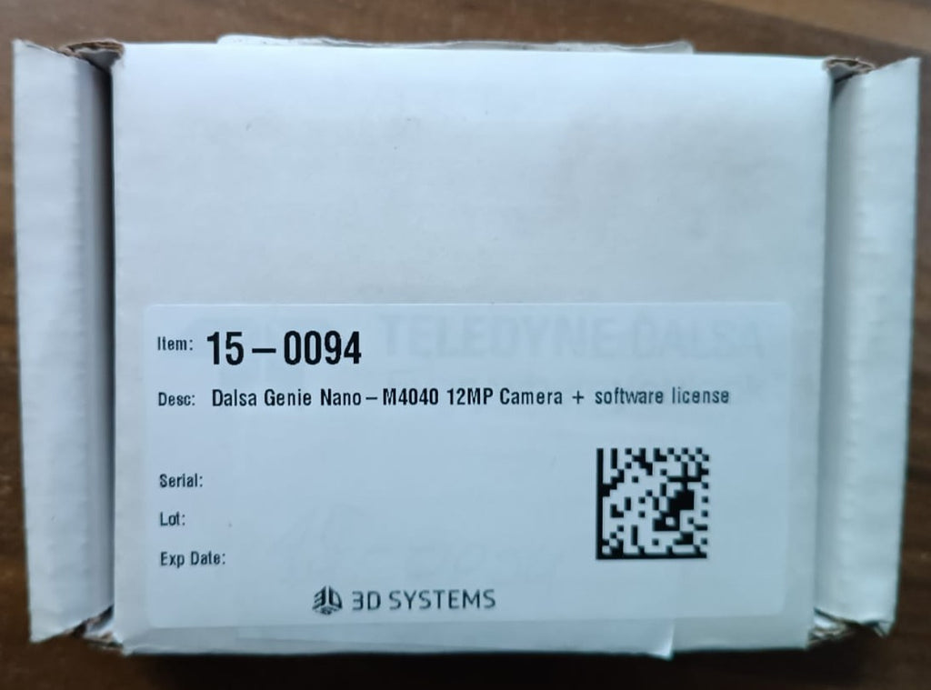 Dalsa Genie Nano M4040 12Mp Camera + Software Licance, G3-GM10-M4040 ...