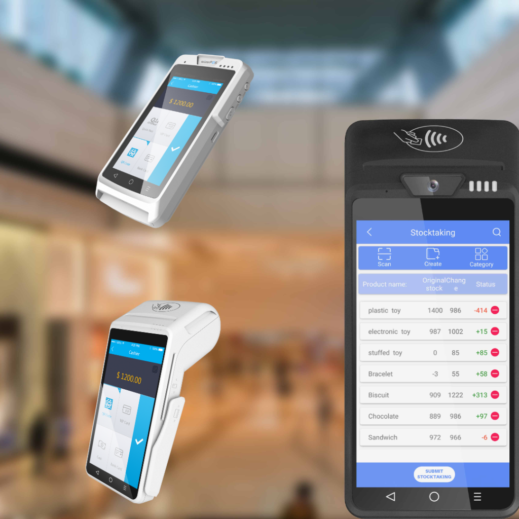 WizarPOS All-in-One Android , Wizarpos Q1 Smart POS Terminal + Wizarpo ...