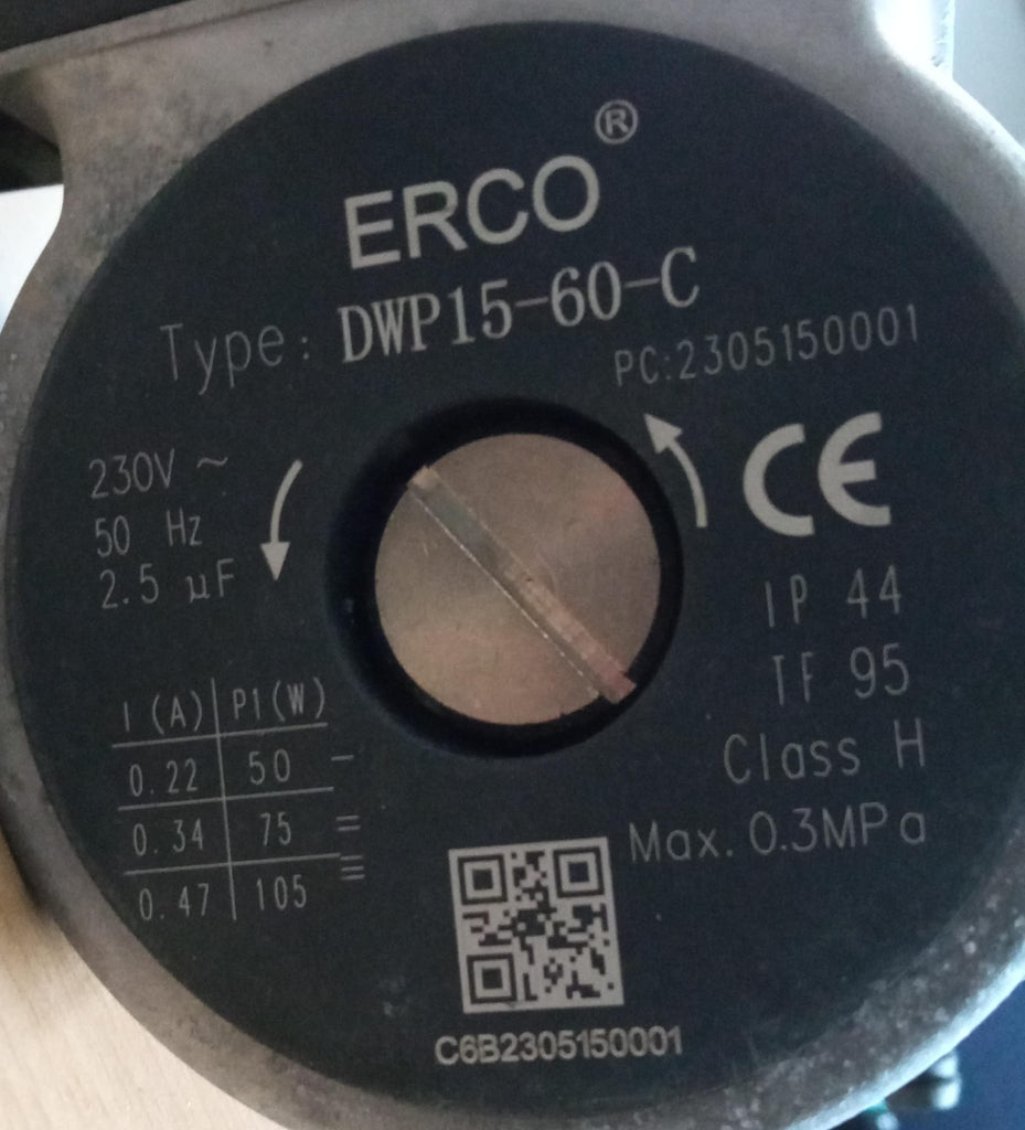 Erco DWP15-60-C - C6B2305150001 Pompa – Gümrük Sepeti