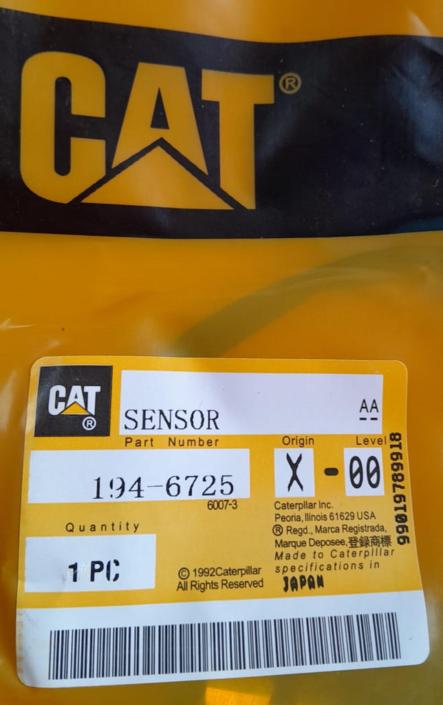 Cat 194-6725 Oil Pressure Sensor – Gümrük Sepeti