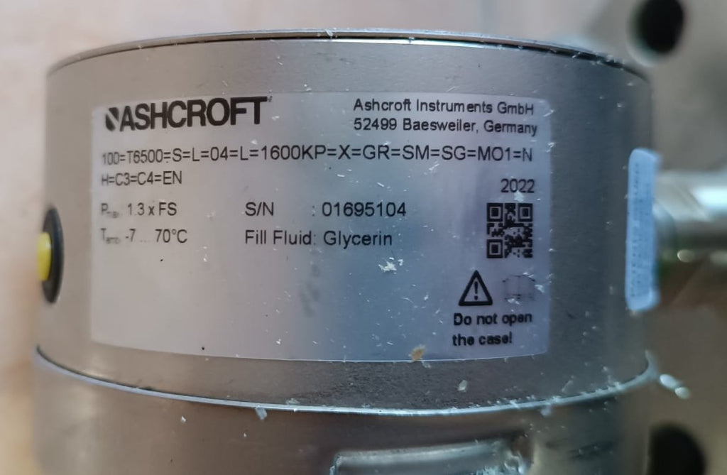 Ashcroft T6500 Pressure Gauge – Gümrük Sepeti