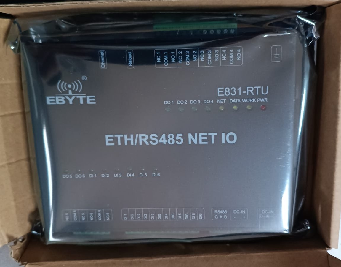 Ebyte E831-RTU(6060-ETH) DAQ 12 kanallı Ethernet RS485 dönüştürücü RS4