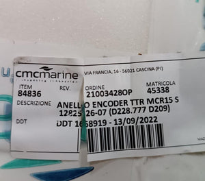 Cmc Marine, Rsf Electronic Encoder AK MCR15M , Anello Encoder TTR MCR1