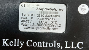 Kelly Controls KEB72451X 4.5KW controller