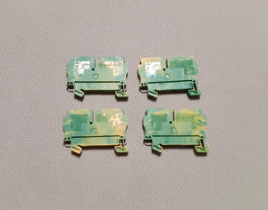 4 Adet Weidmuller ZPE-4 (IEC 60947-7-2) Used Green Terminal