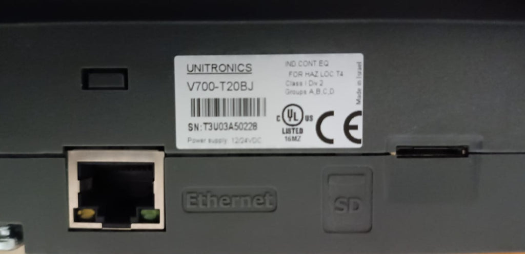 Unitronics V700-T20BJ Vision 7.0″ touch screen PLC, 7.0 – Gümrük Sepeti