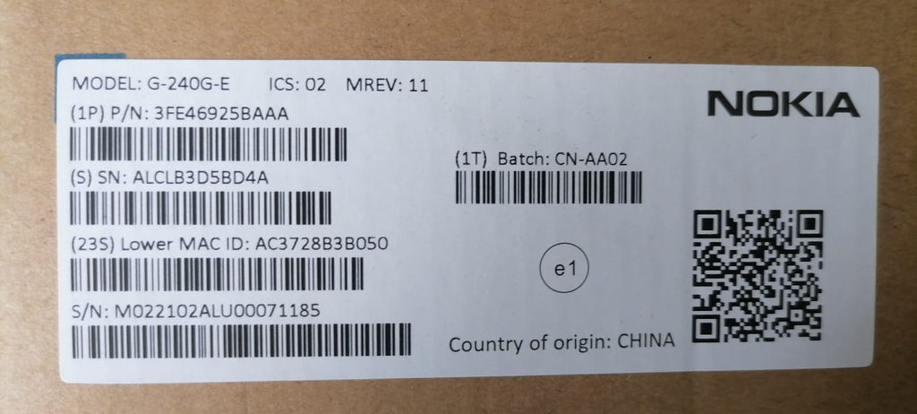 Nokia G-240G-E Fiber Modem – Gümrük Sepeti