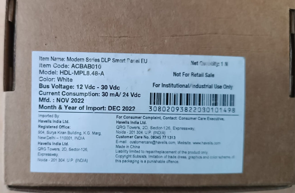 Modern Series Wireless DLP Smart Panel US HDL-MPL8.48-A – Gümrük Sepeti