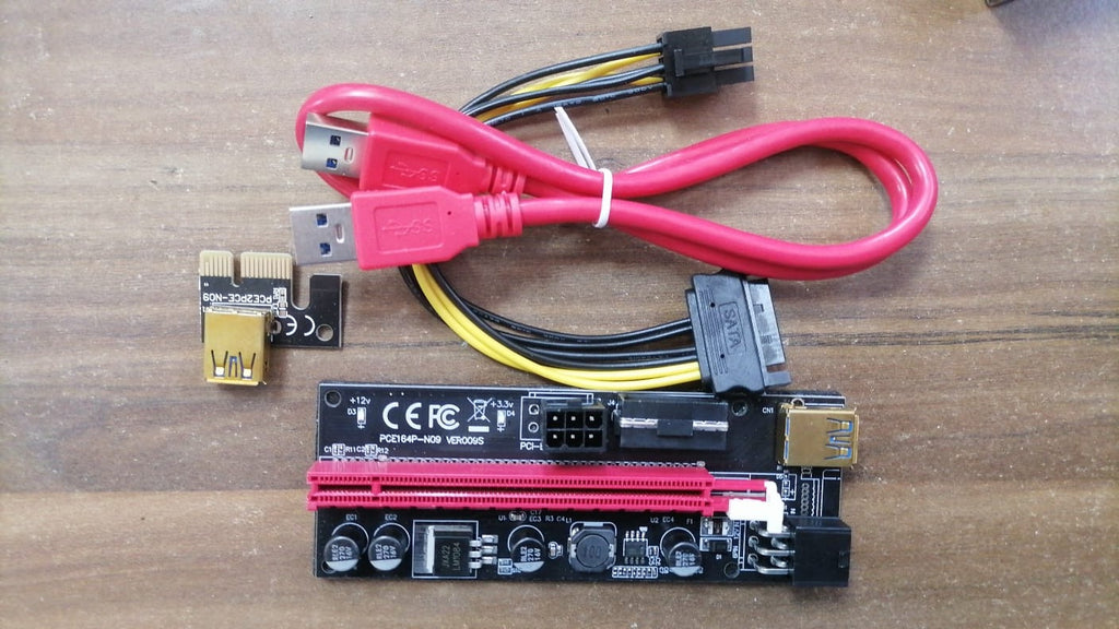 6 Adet PCE164P-N09 Riser V009S Pci-E Versiyon Mining Riser – Gümrük Sepeti