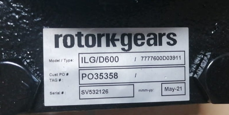 Rotork Gears ILGD600 – Gümrük Sepeti