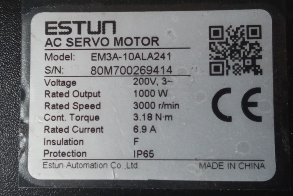 Estun EM3A-10ALA241-1000W Servo Motor – Gümrük Sepeti