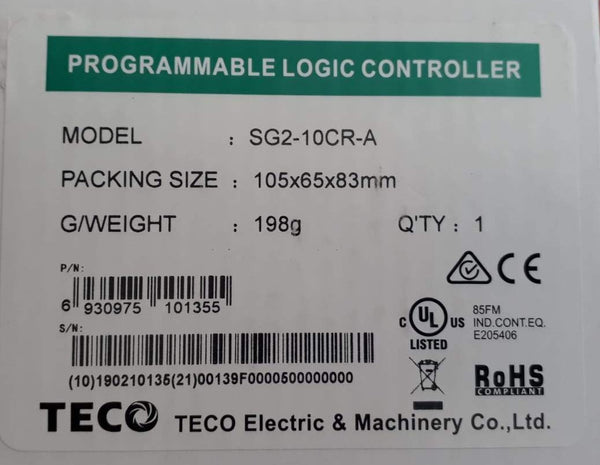 Teco Sg2-10Cr-A Programmable Controller | Gümrük Sepeti