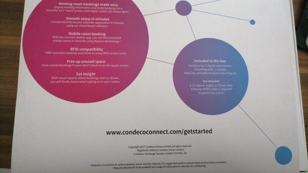 Condeco V2 Touch Screen 10.1" T201502 Room Screen | Gümrük Sepeti