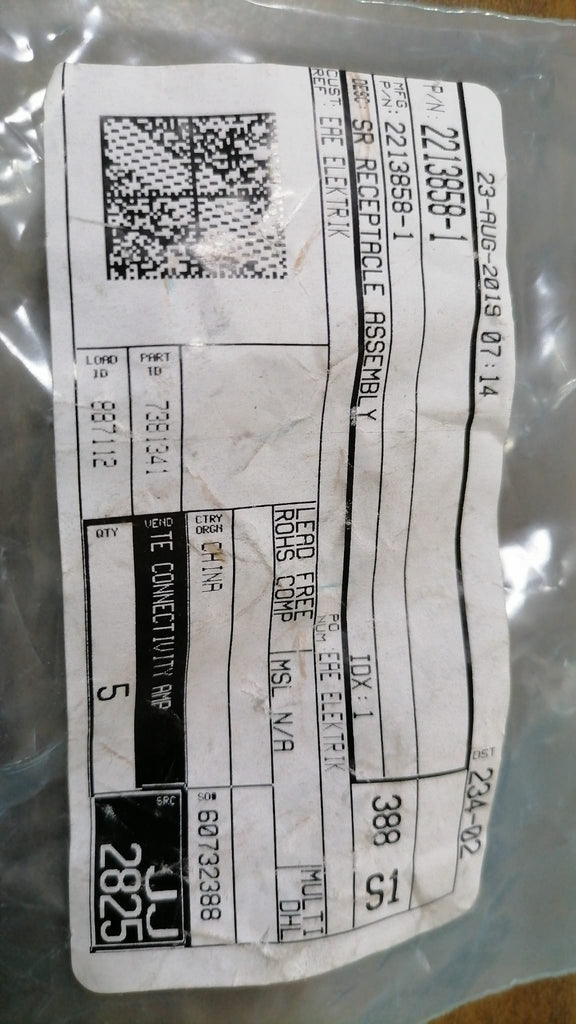 5 Adet 2213858-1 Receptacle Assem., Lumawise Endurance S Connector ...